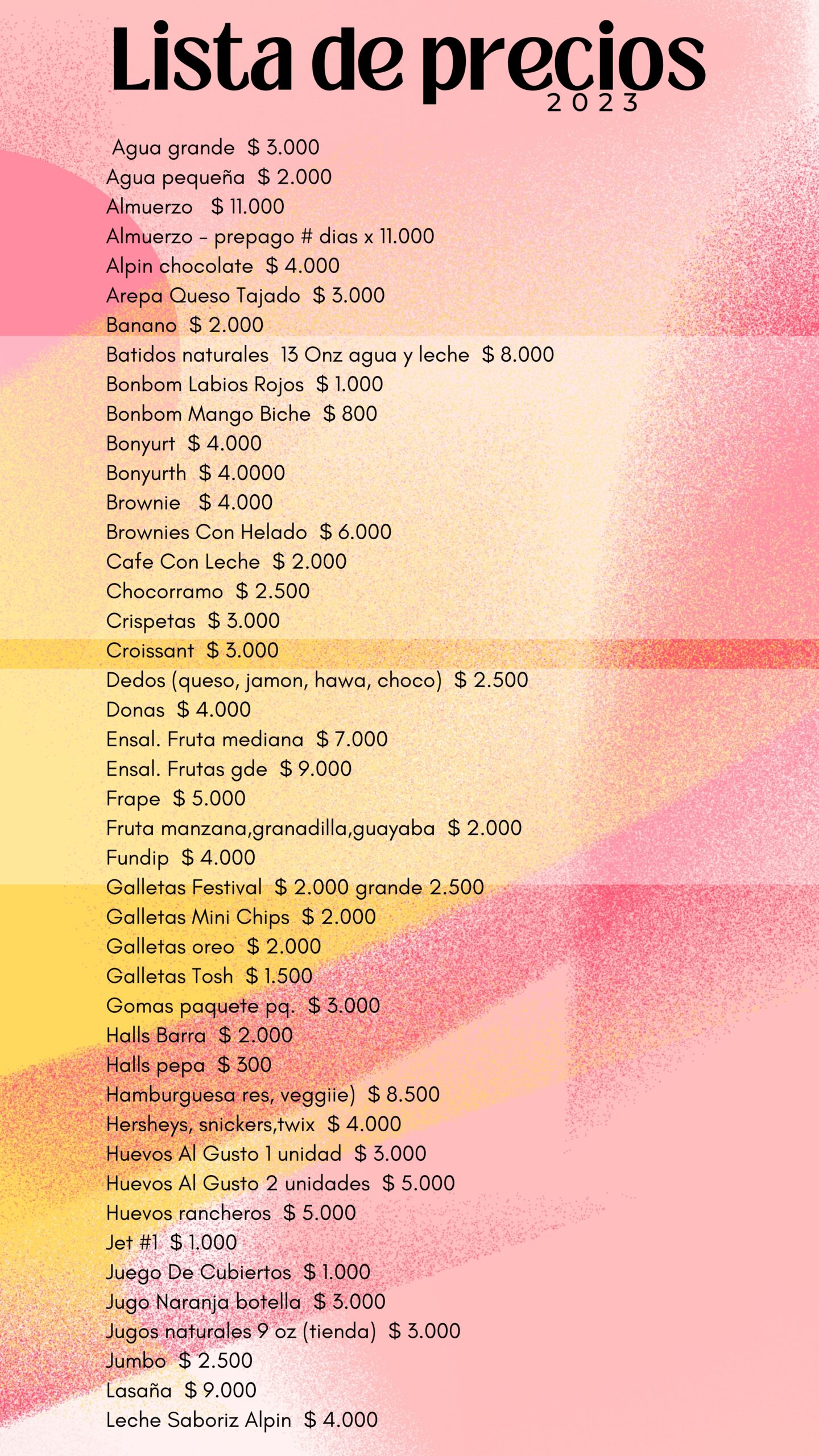 Cafetería - Colegio Americano